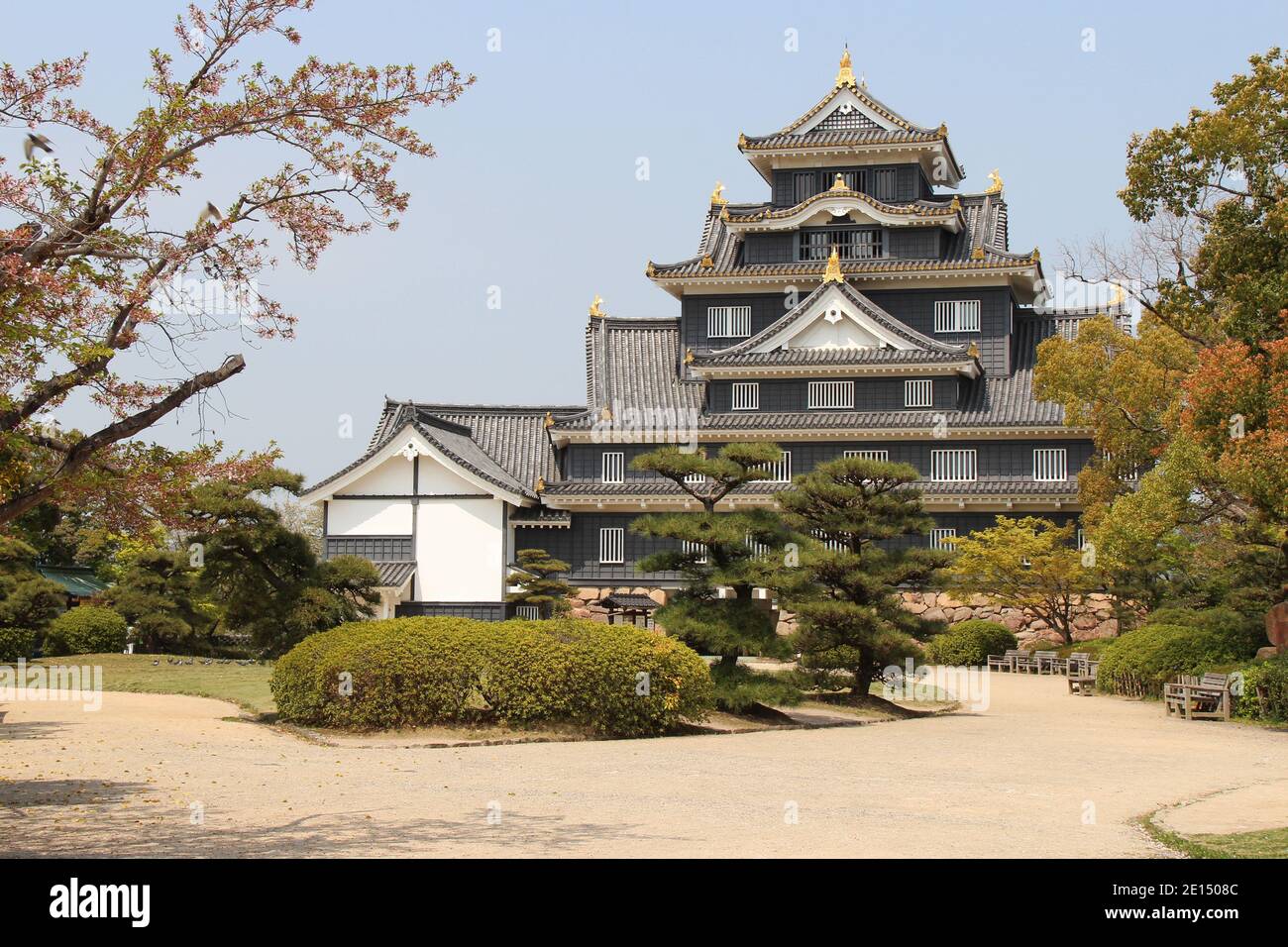 castle in okayama in japan Stock Photo - Alamy