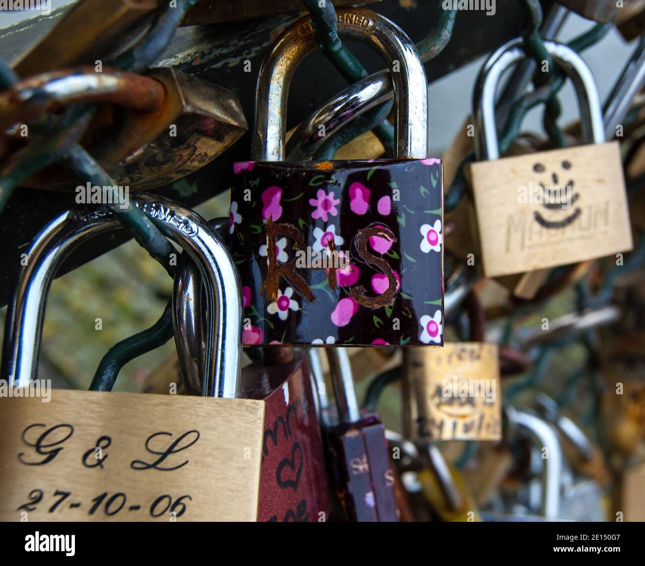 PARIS - DECEMBER 9: Love locks as seen on December 9, 2012 in Paris ...
