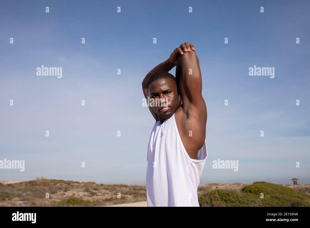 Black african fitness model hi-res stock photography and images - Alamy