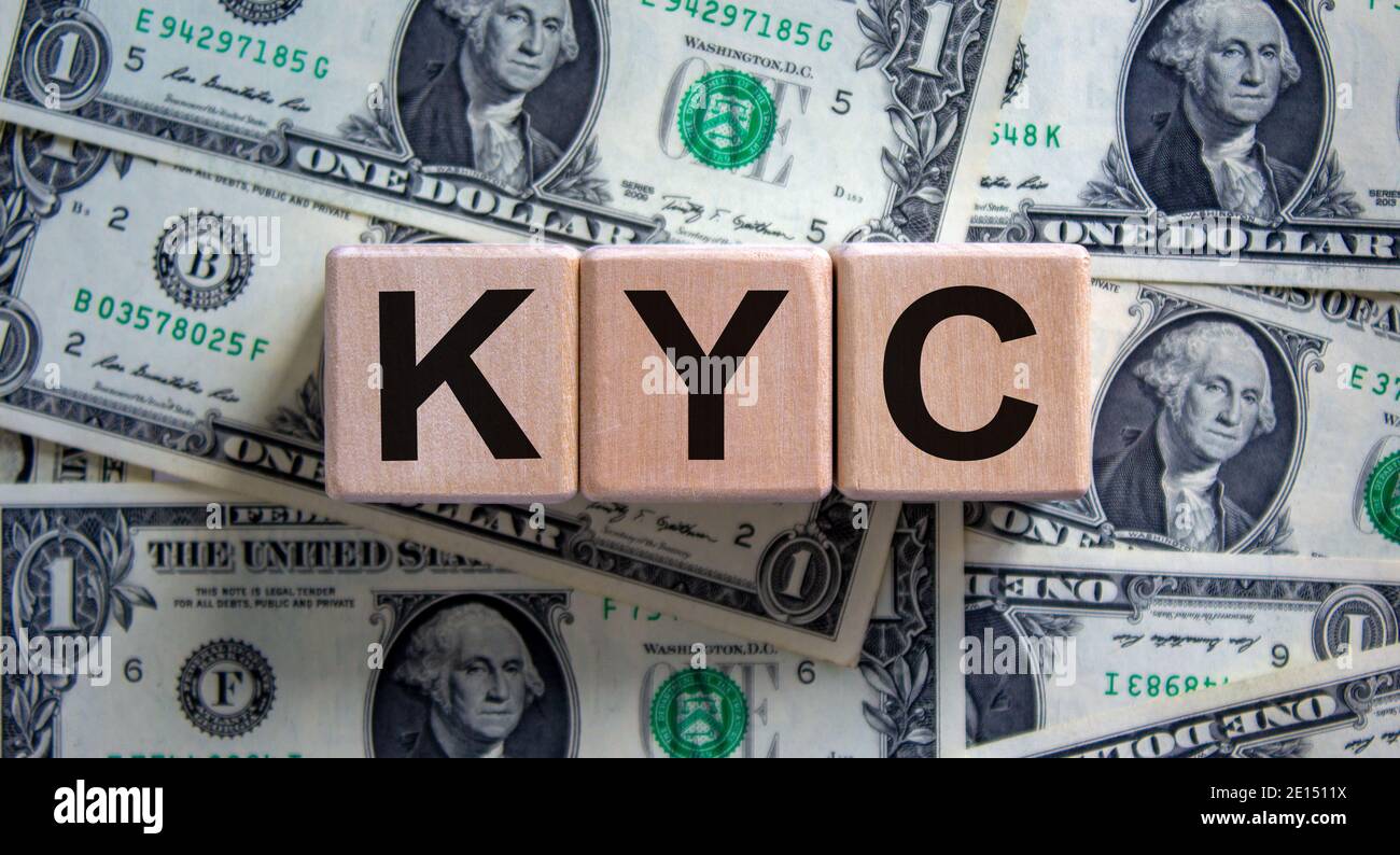 KYC - know your customer symbol. Concept word 'KYC - know your customer ...