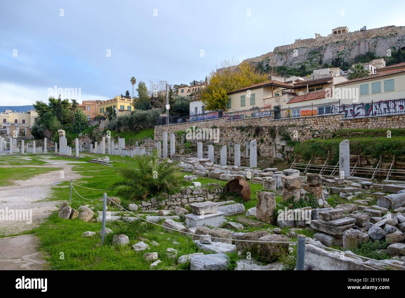 Athens - December 2019: Roman agorà Stock Photo - Alamy