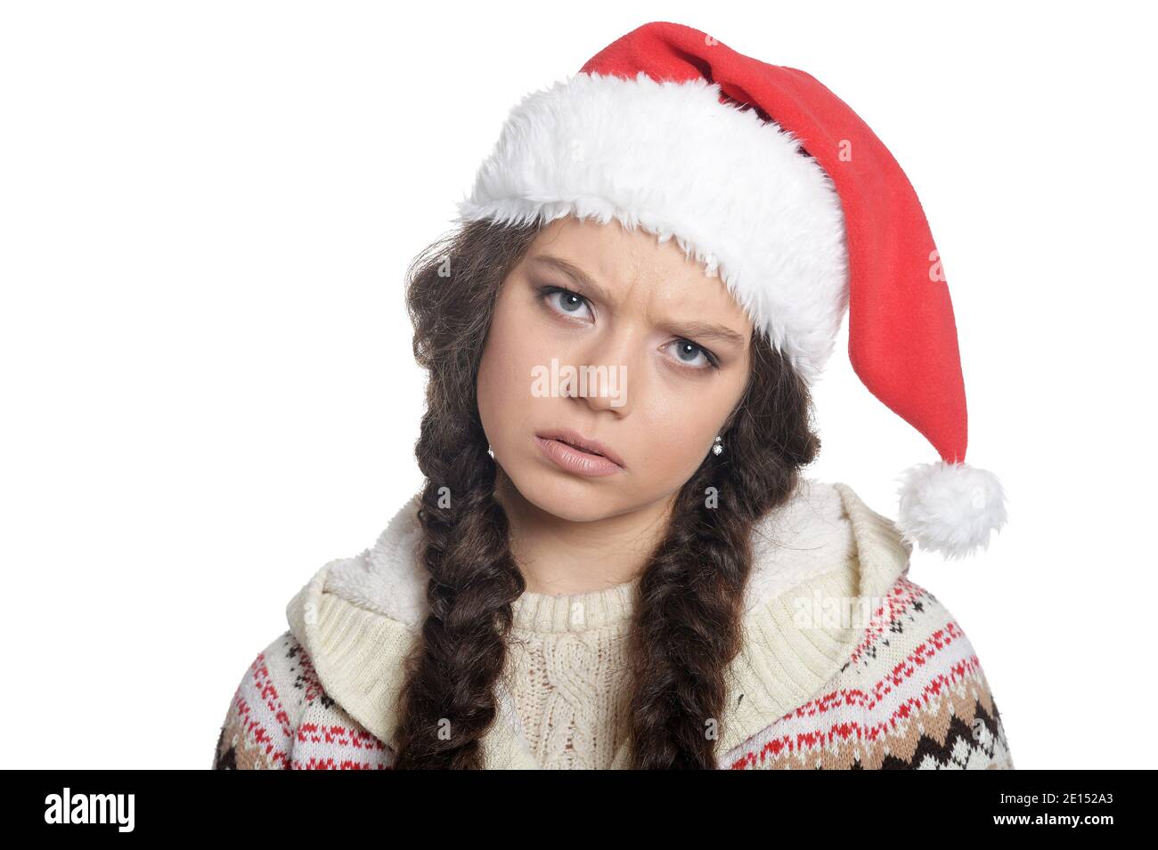 Lady sad christmas hi-res stock photography and images - Alamy