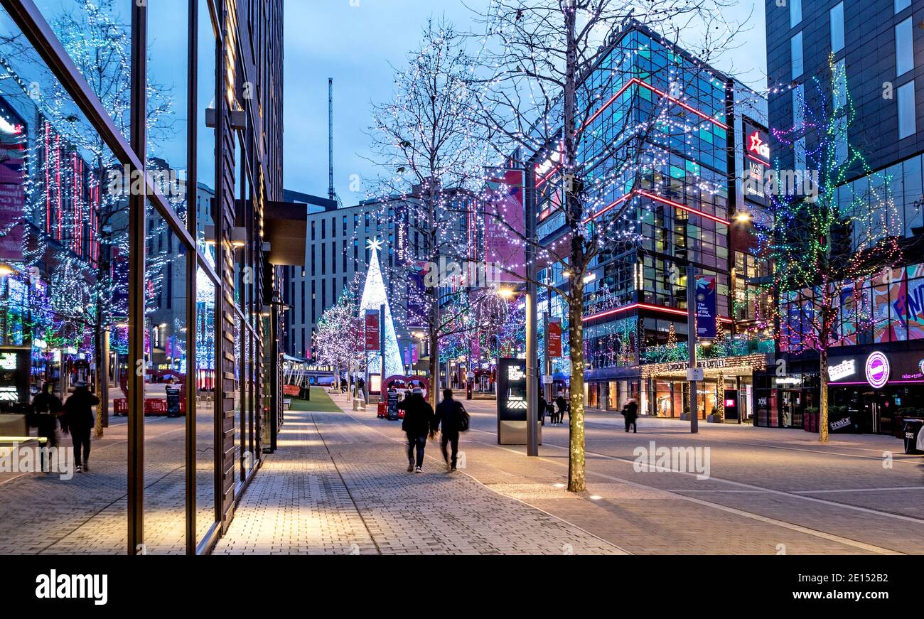 Christmas Tree and Decorations in Wembley Park Shopping Centre London ...