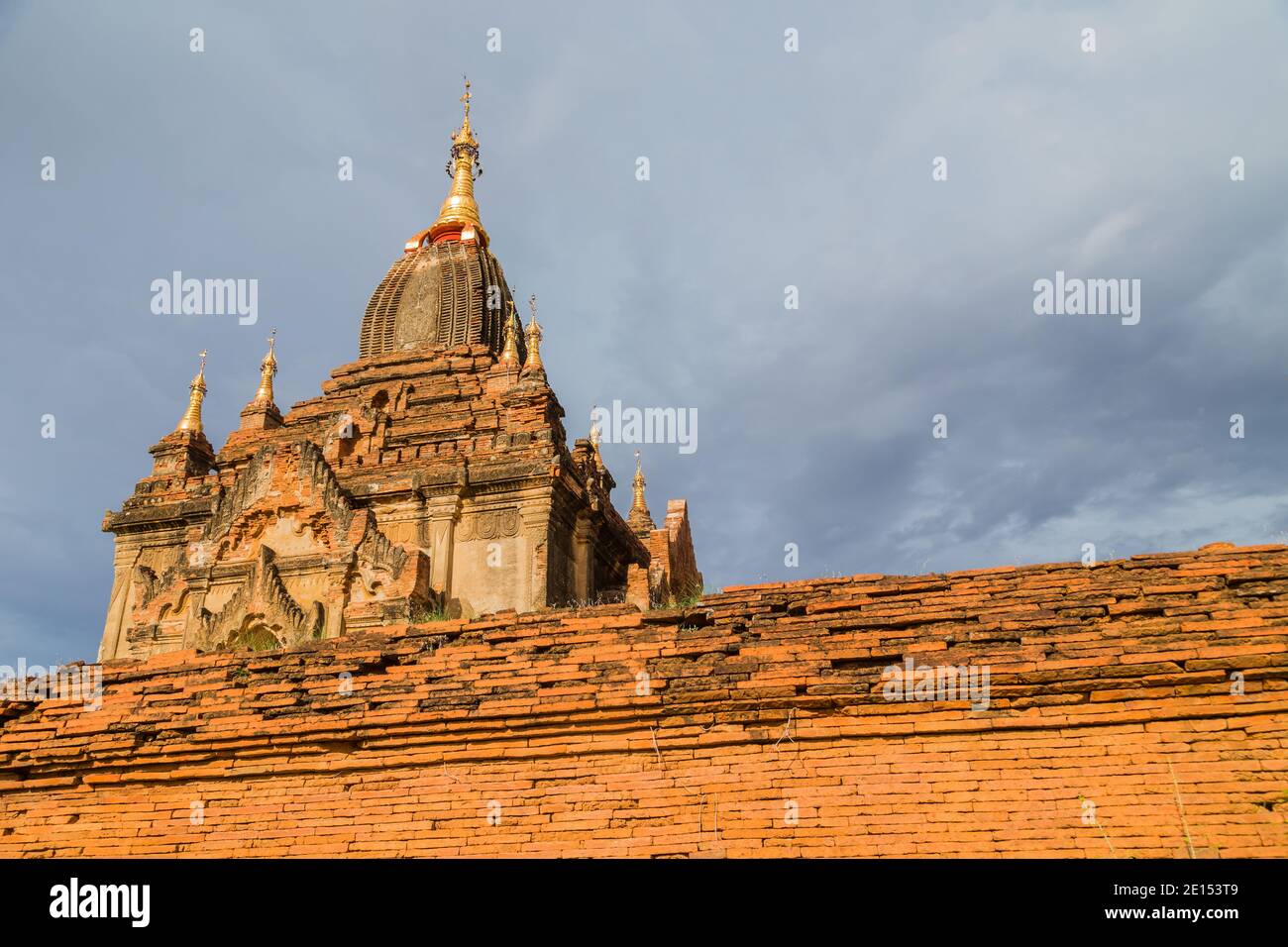 Ancient temple in Bagan, Myanmar. Bagan is an ancient city in central ...