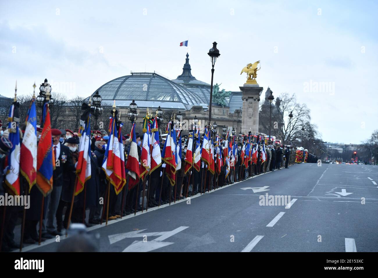 Funeral procession for the french soldiers Tanerii Mauri, Quentin ...