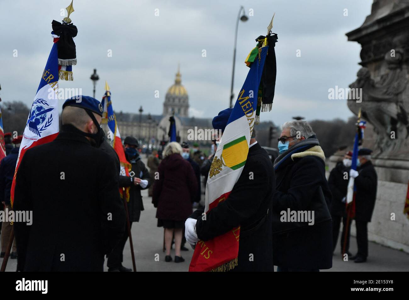 Funeral procession for the french soldiers Tanerii Mauri, Quentin ...