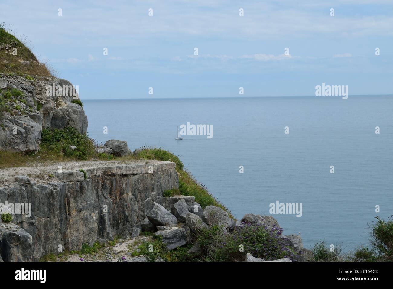 View from the Isle of Portland, Dorset Stock Photo - Alamy