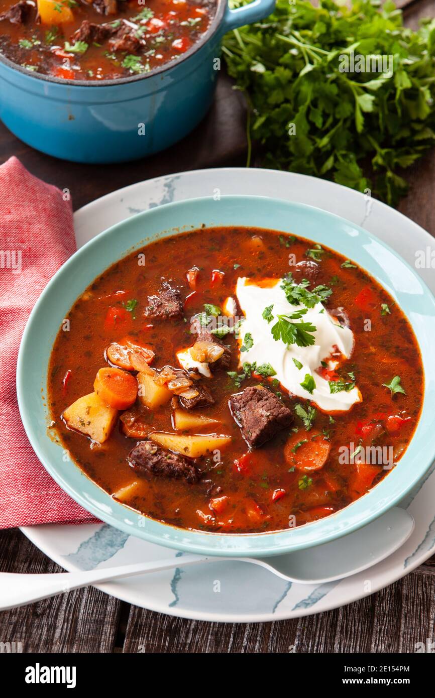Savoury Beef Stew / Goulash Stock Photo - Alamy