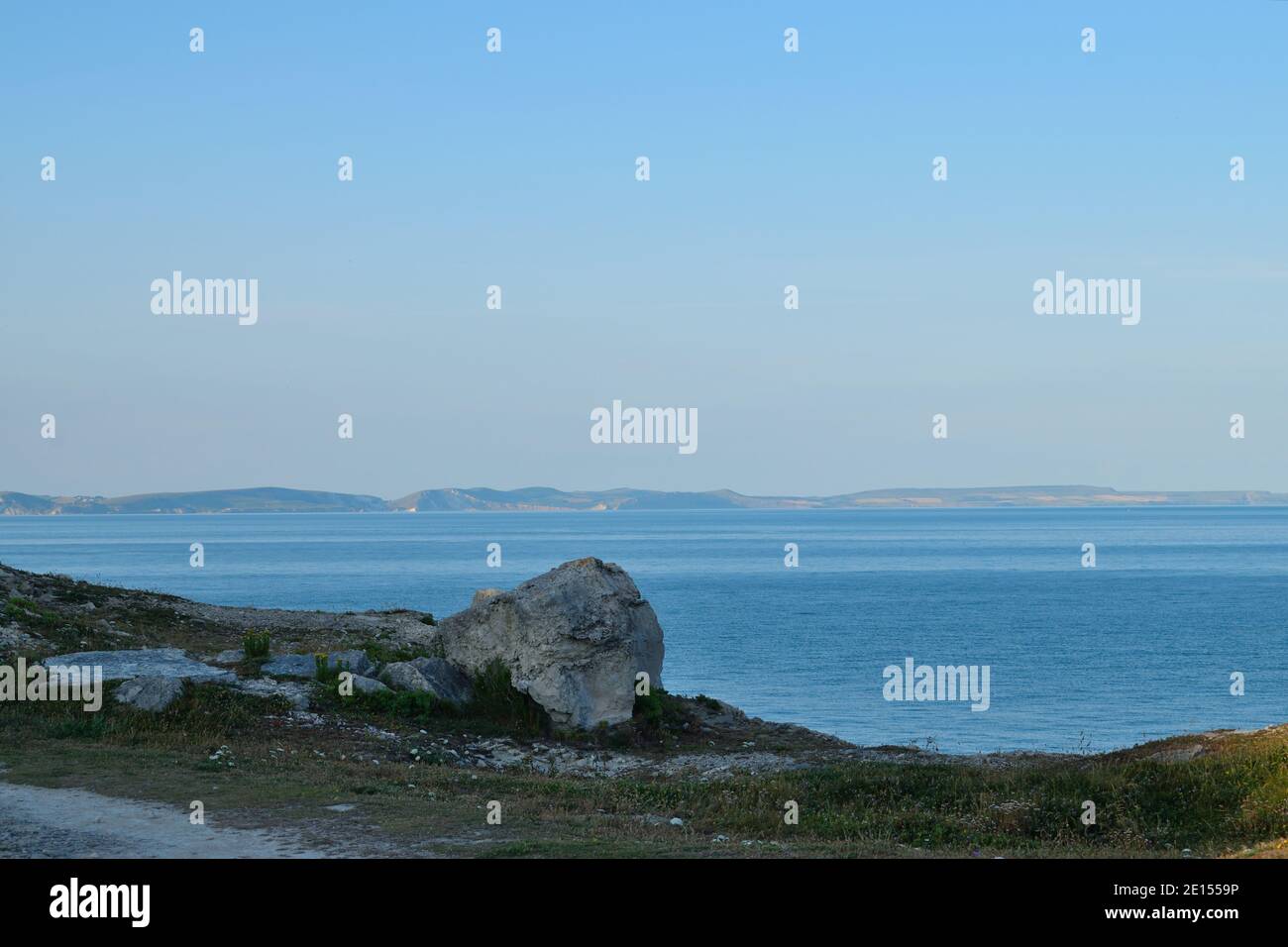 Beautiful Sea View from the Isle of Portland, Dorset Stock Photo - Alamy