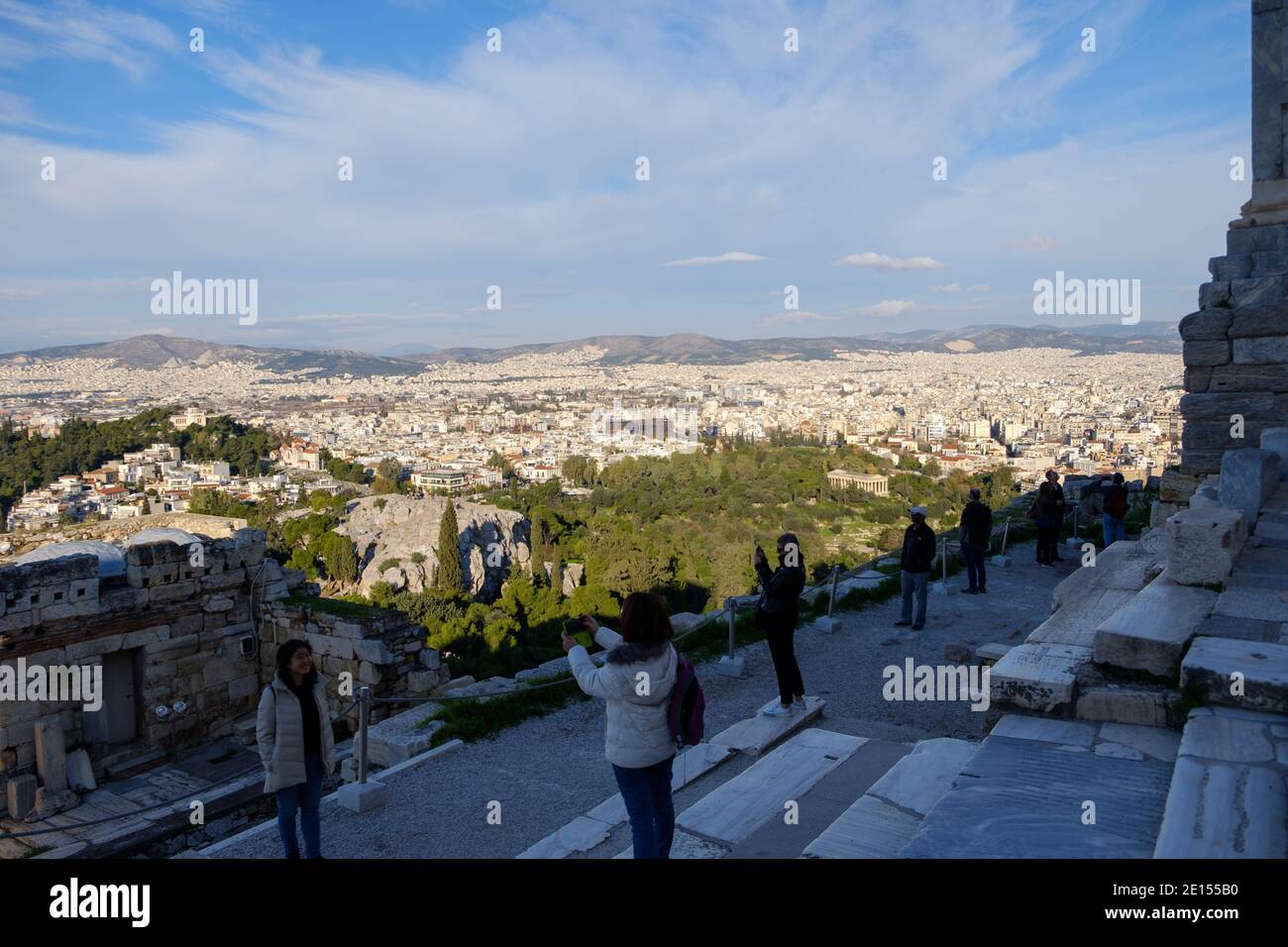 Athens - December 2019: from the acropolis Stock Photo - Alamy