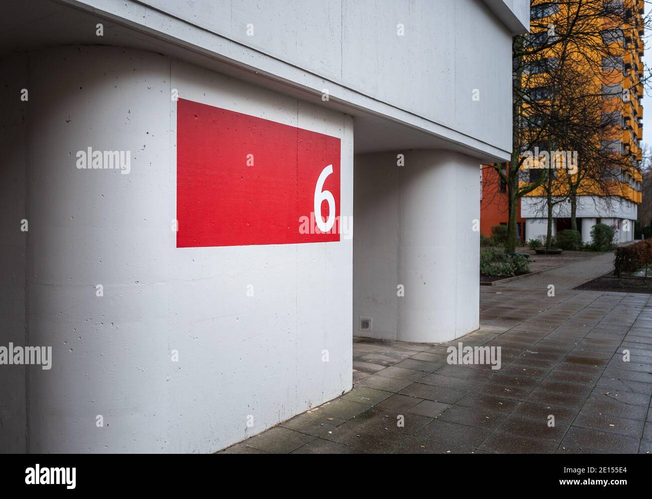 Red House Number Stock Photo - Alamy