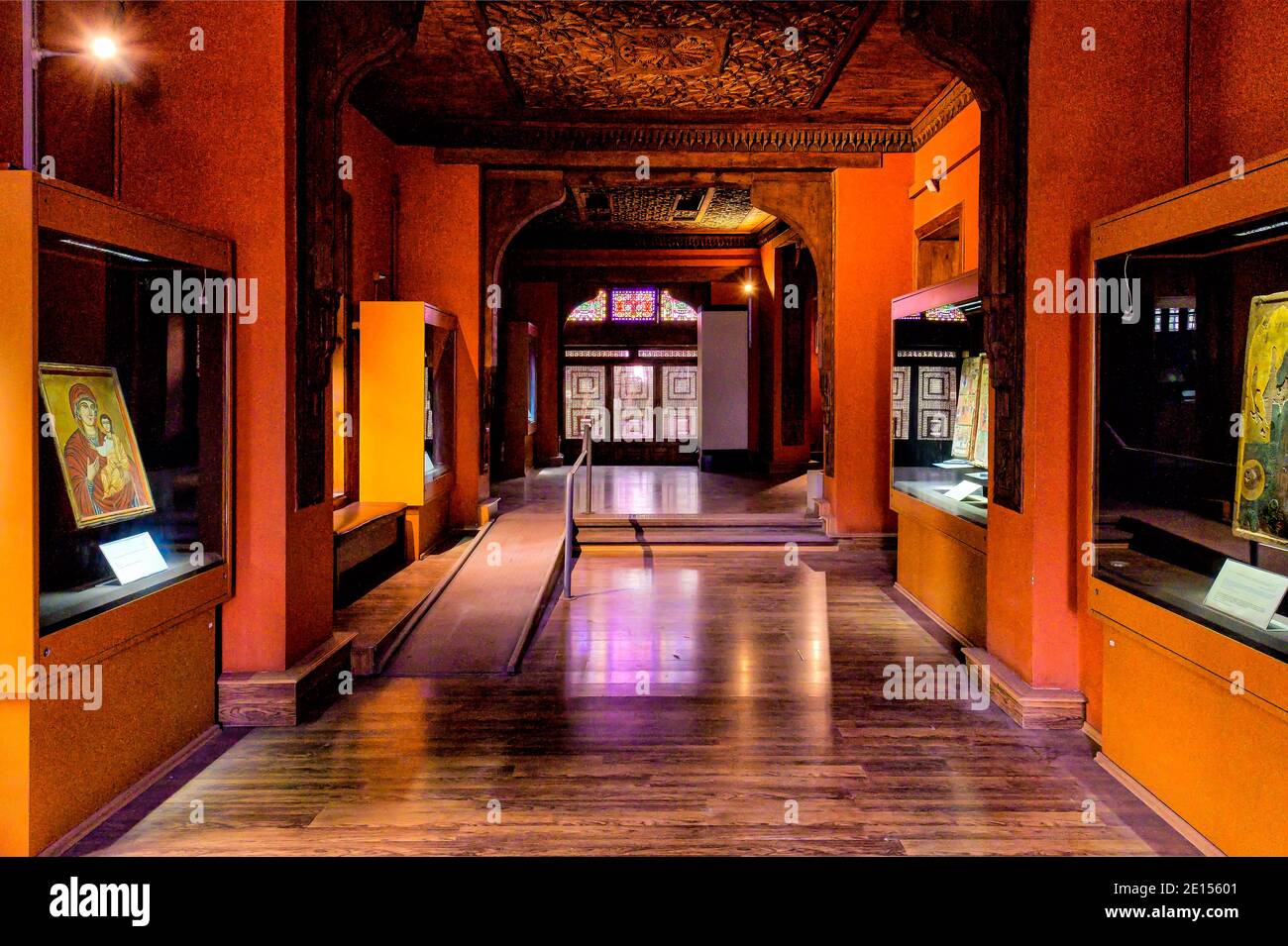 The icon section of the Coptic museum contains a wide collection of ...