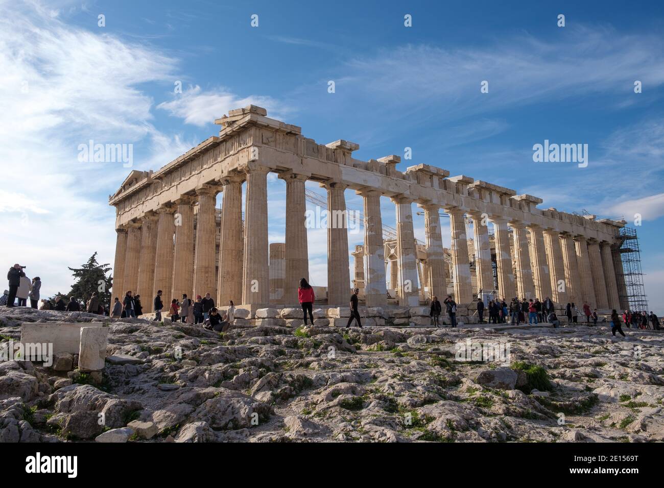 Athens - December 2019: view of Parthenon Stock Photo - Alamy