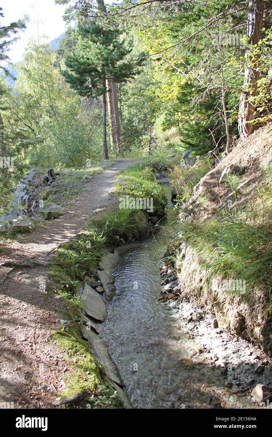Traditional water system in the Valais in Switzerland Stock Photo - Alamy