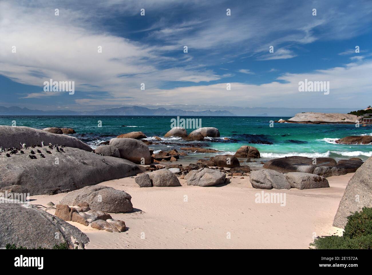 Boulders Beach is located on the Cape Peninsula, South Africa. It is ...