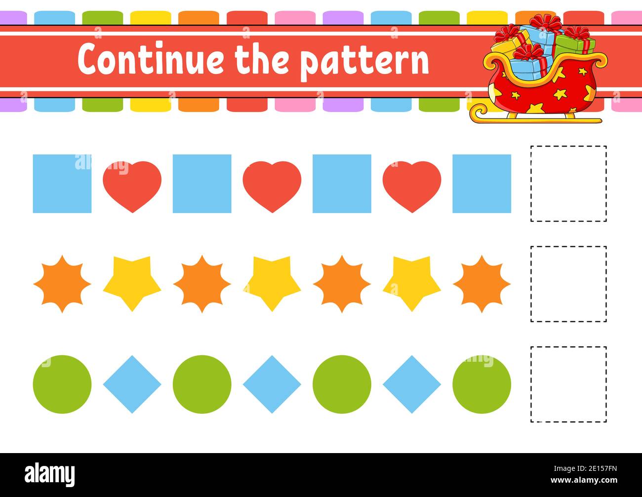 Continue the pattern. Education developing worksheet. Game for kids ...