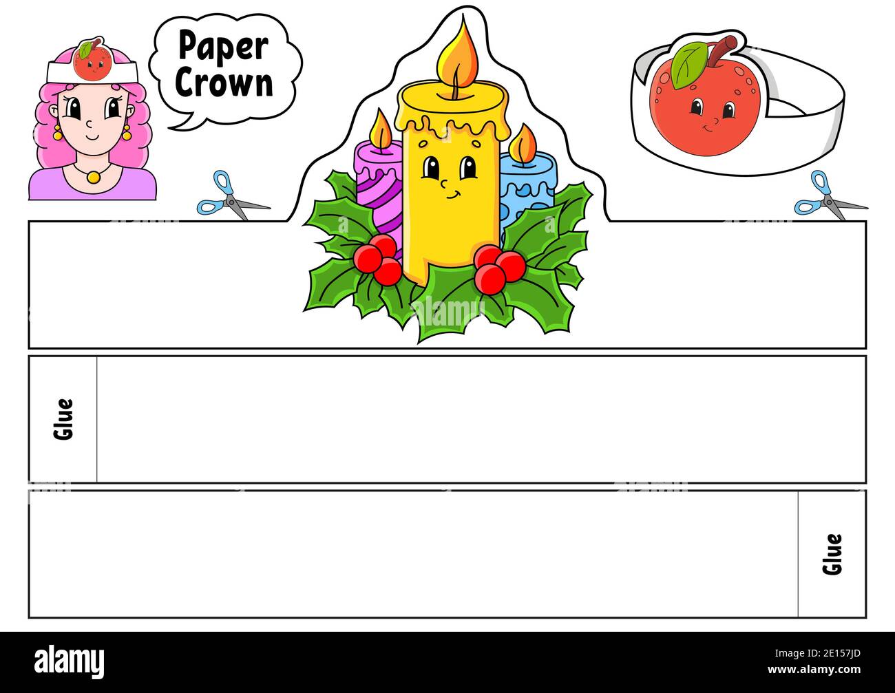 Burning crown Stock Vector Images - Alamy