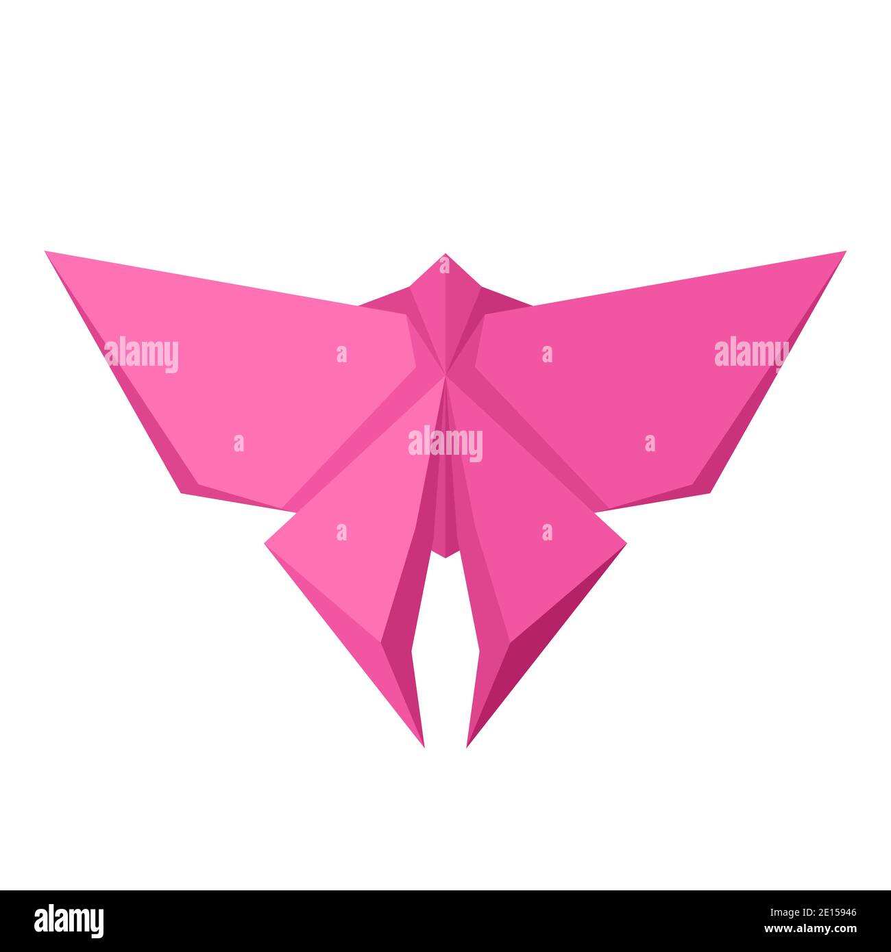 Illustration of origami butterfly Stock Vector Image & Art - Alamy