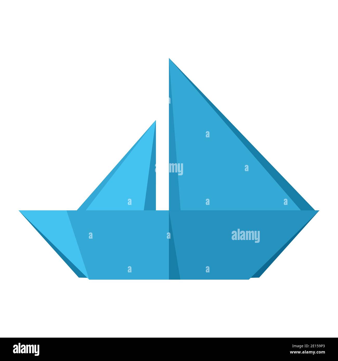 Illustration of origami boat Stock Vector Image & Art - Alamy