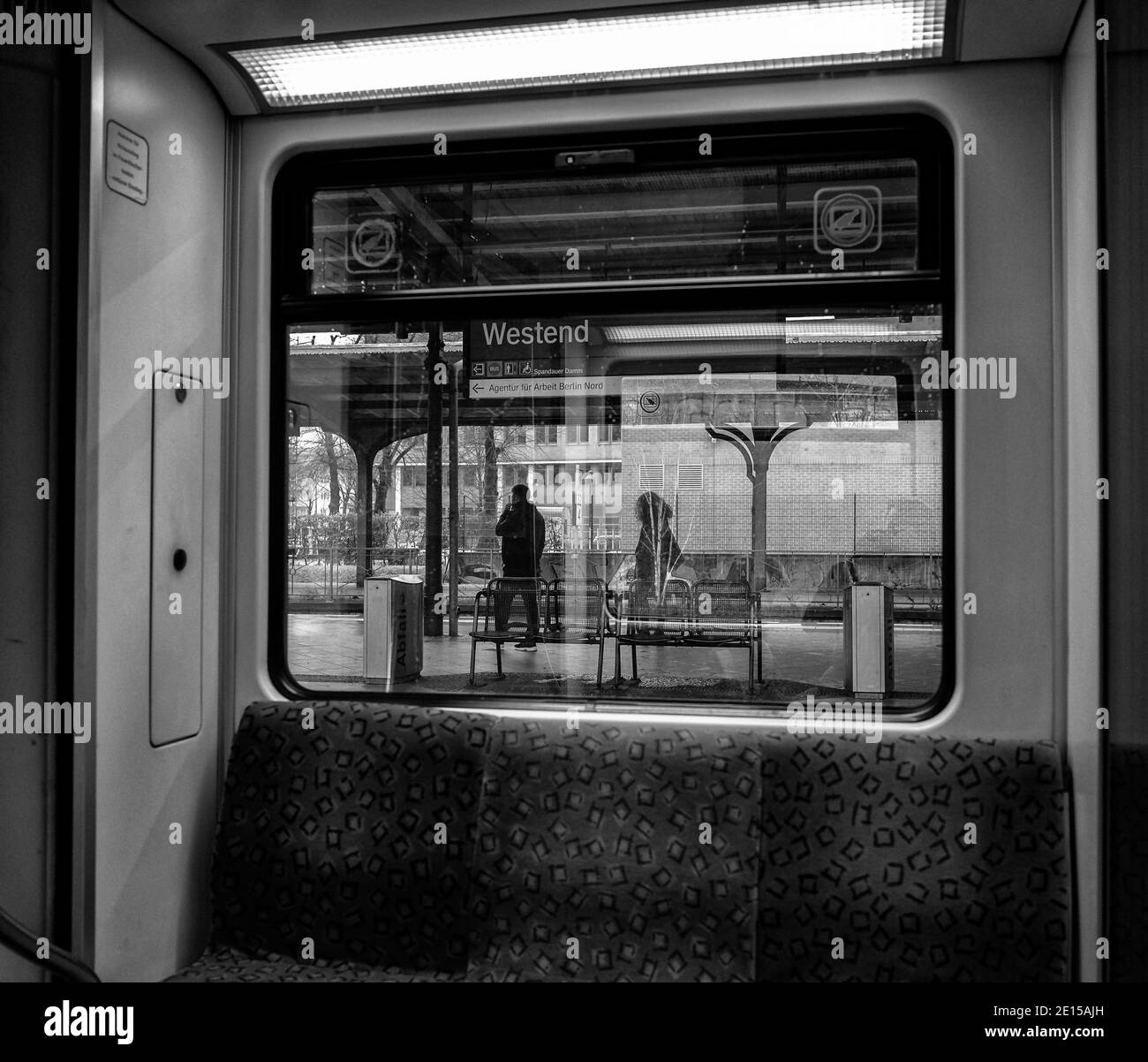 Looking Through The Window Of A S Bahn In Berlin Stock Photo - Alamy