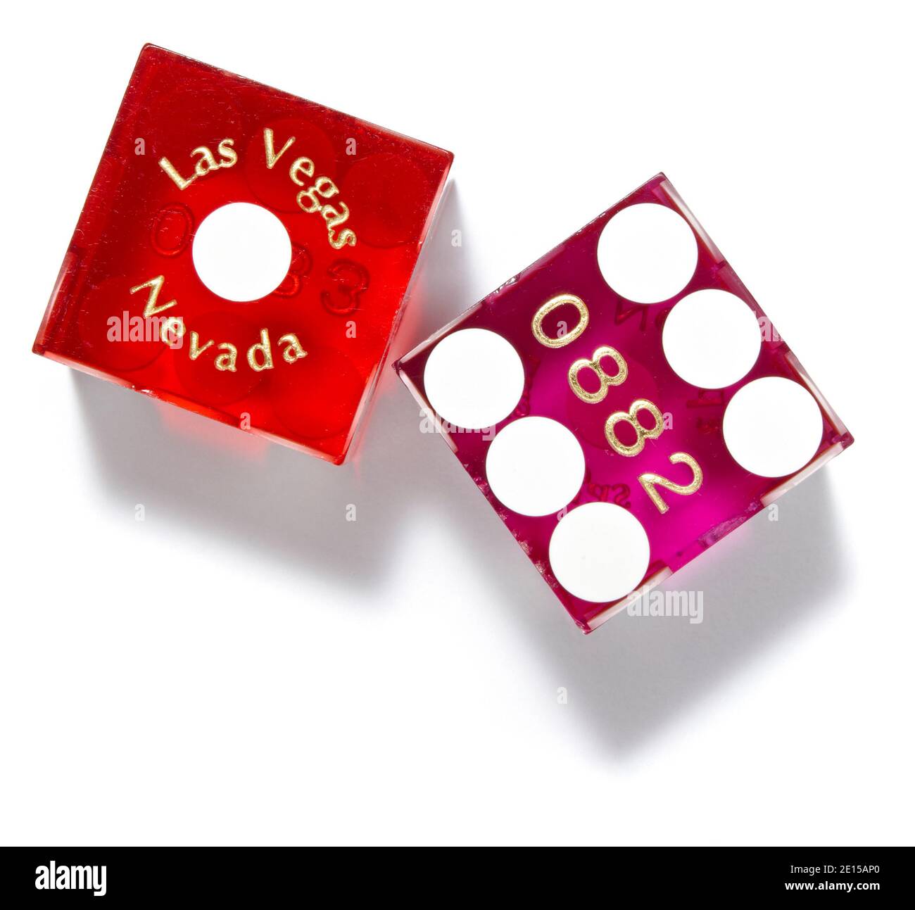 Pair dice silhouette hi-res stock photography and images - Alamy
