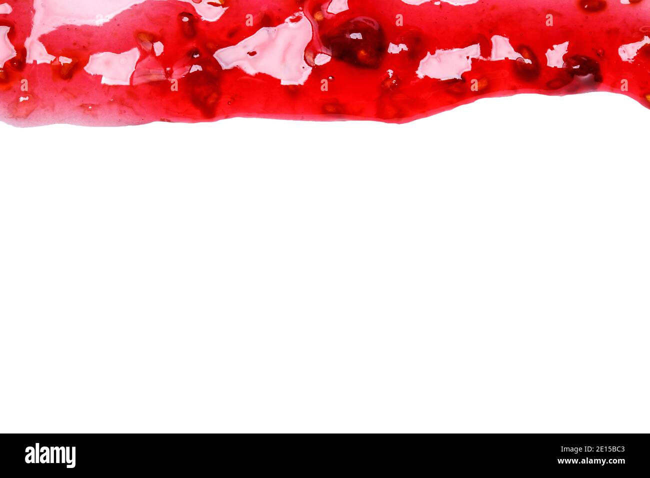 strip of raspberry jam isolated on white Stock Photo - Alamy