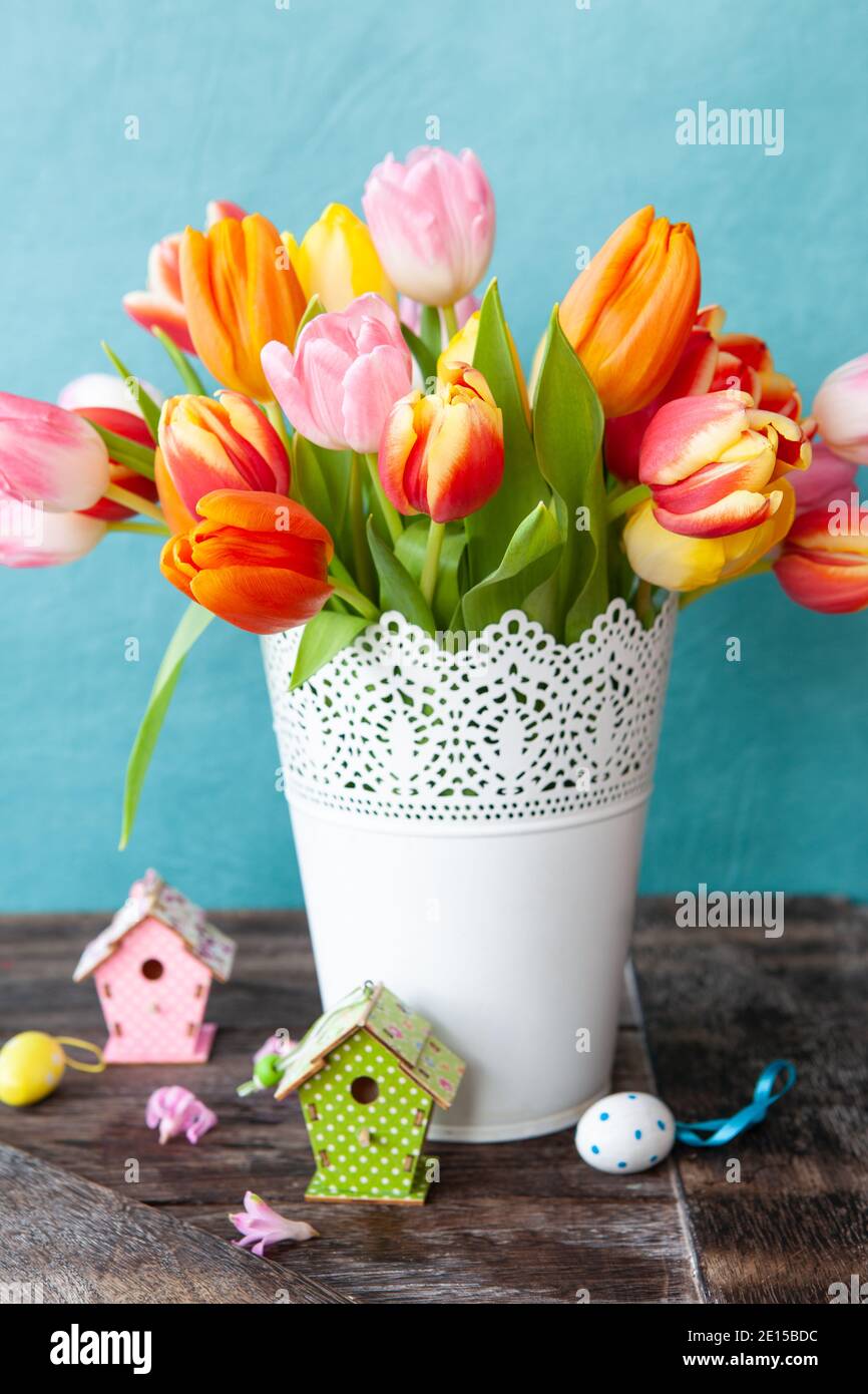 Colorful Spring Flowers Stock Photo - Alamy
