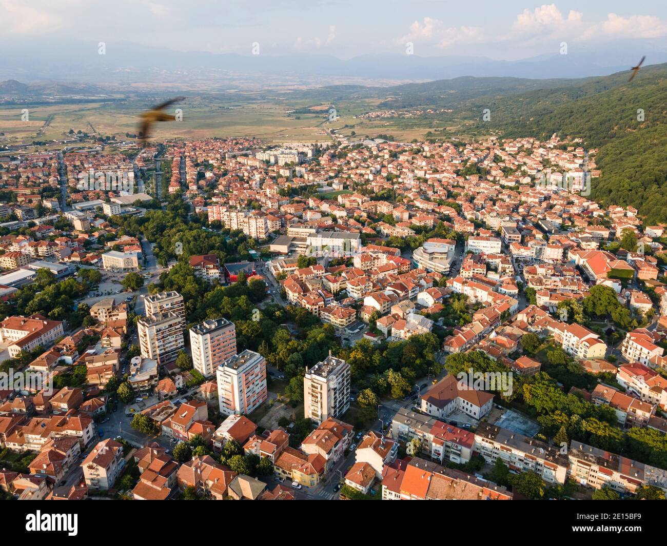 Aerial view town petrich blagoevgrad hi-res stock photography and ...