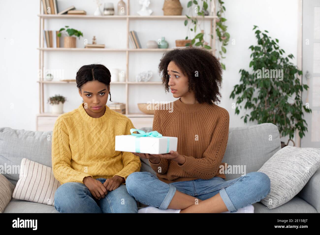 Negative human emotions, quarrel, problems and friendship Stock Photo ...