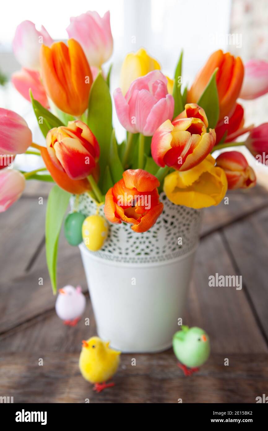 Colorful Spring Flowers Stock Photo - Alamy