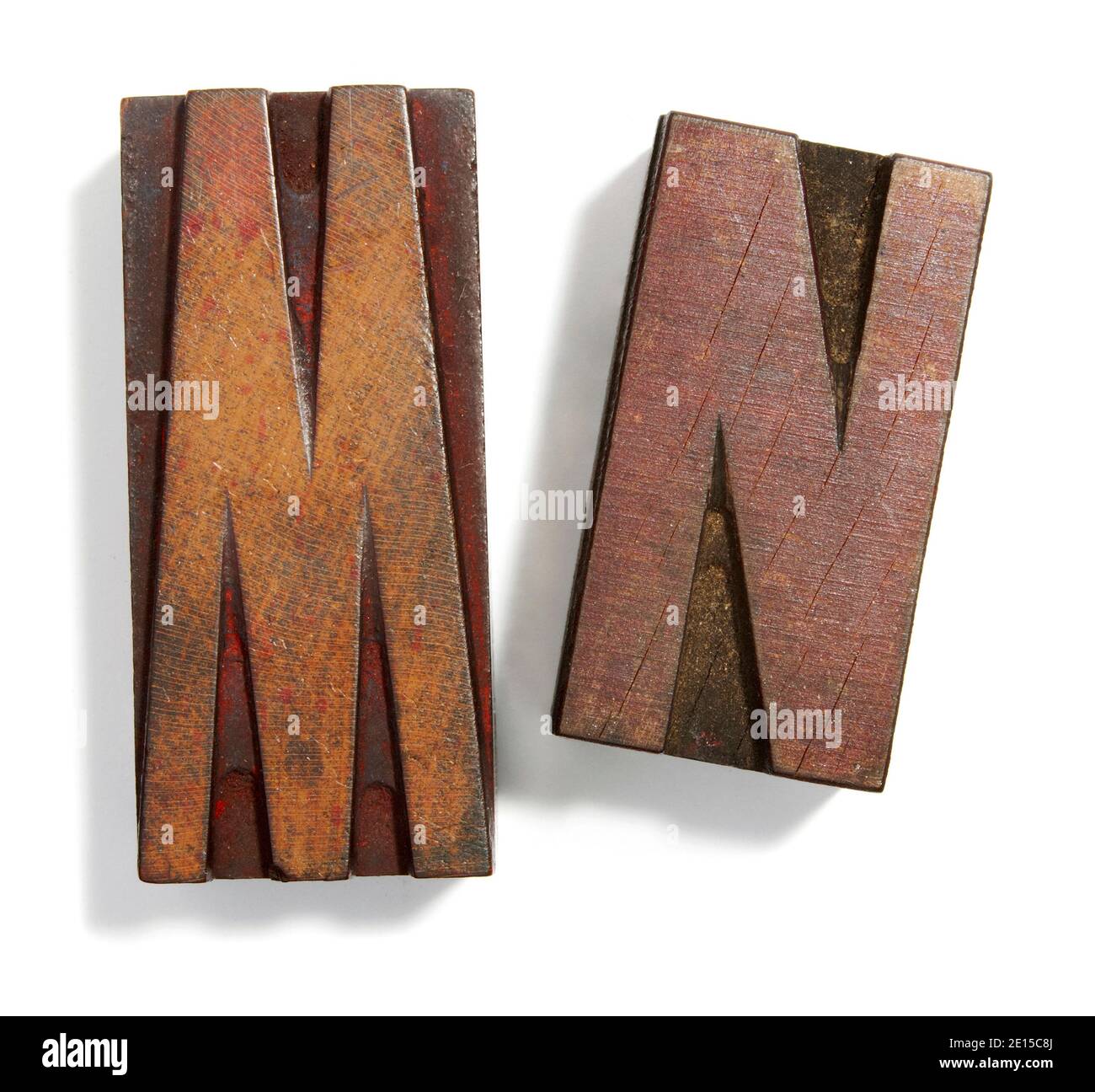 Two printing blocks Cut Out Stock Images & Pictures - Alamy