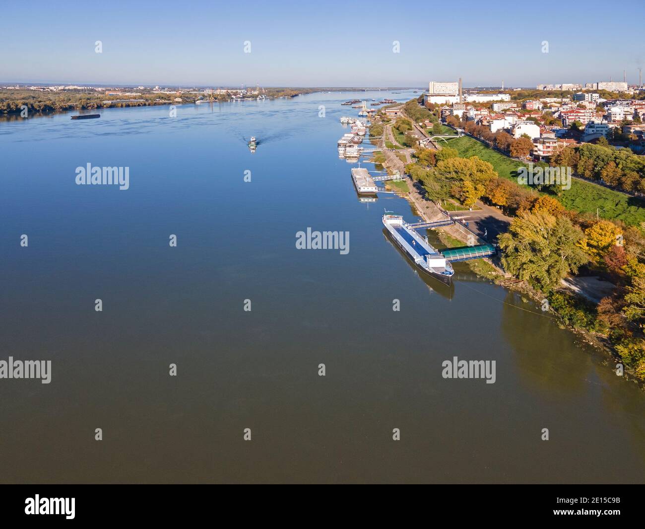 Aerial view of Danube River and City of Ruse, Bulgaria Stock Photo - Alamy