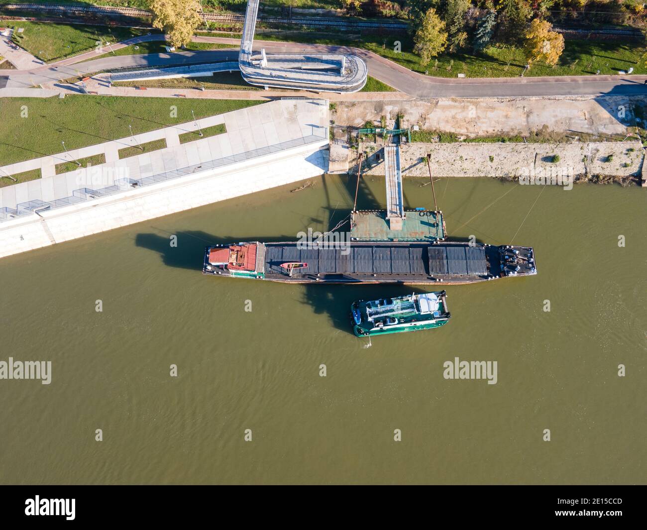 Aerial view of Danube River and City of Ruse, Bulgaria Stock Photo - Alamy
