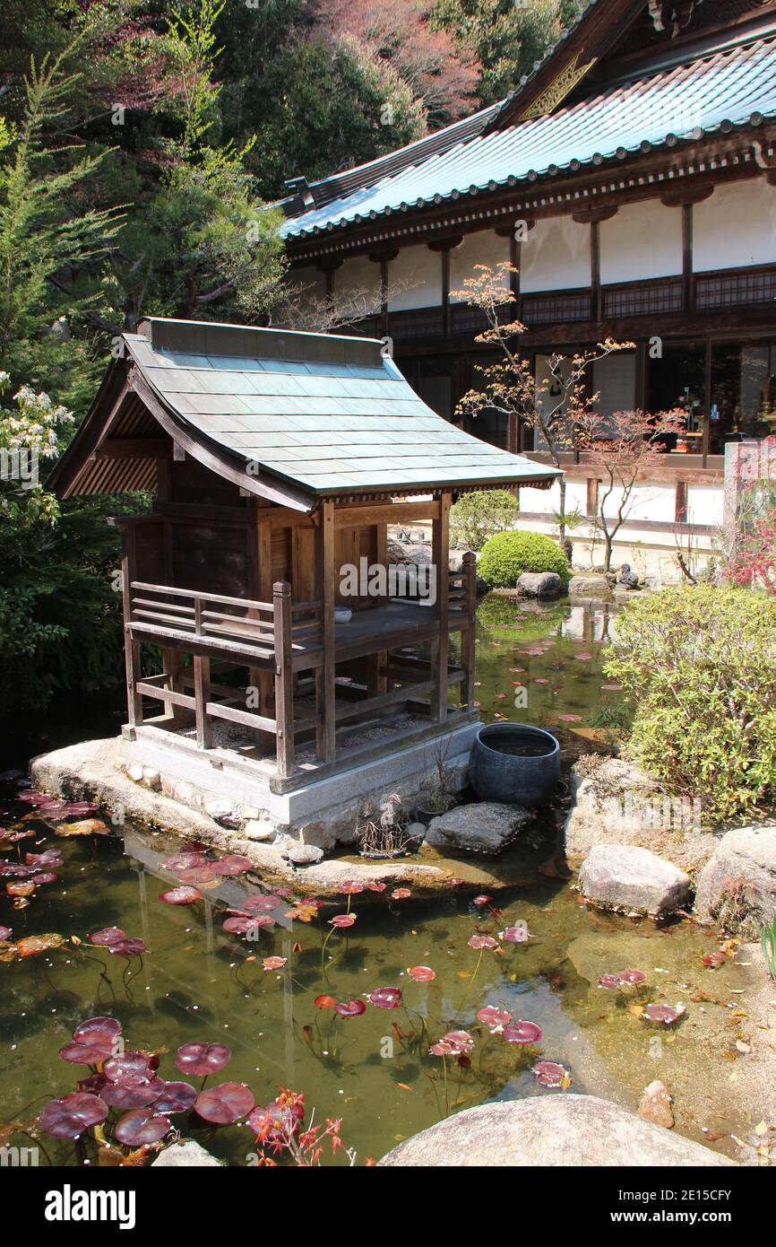buddhist and shinto temple (daisho-in) in miyajima in japan Stock Photo ...