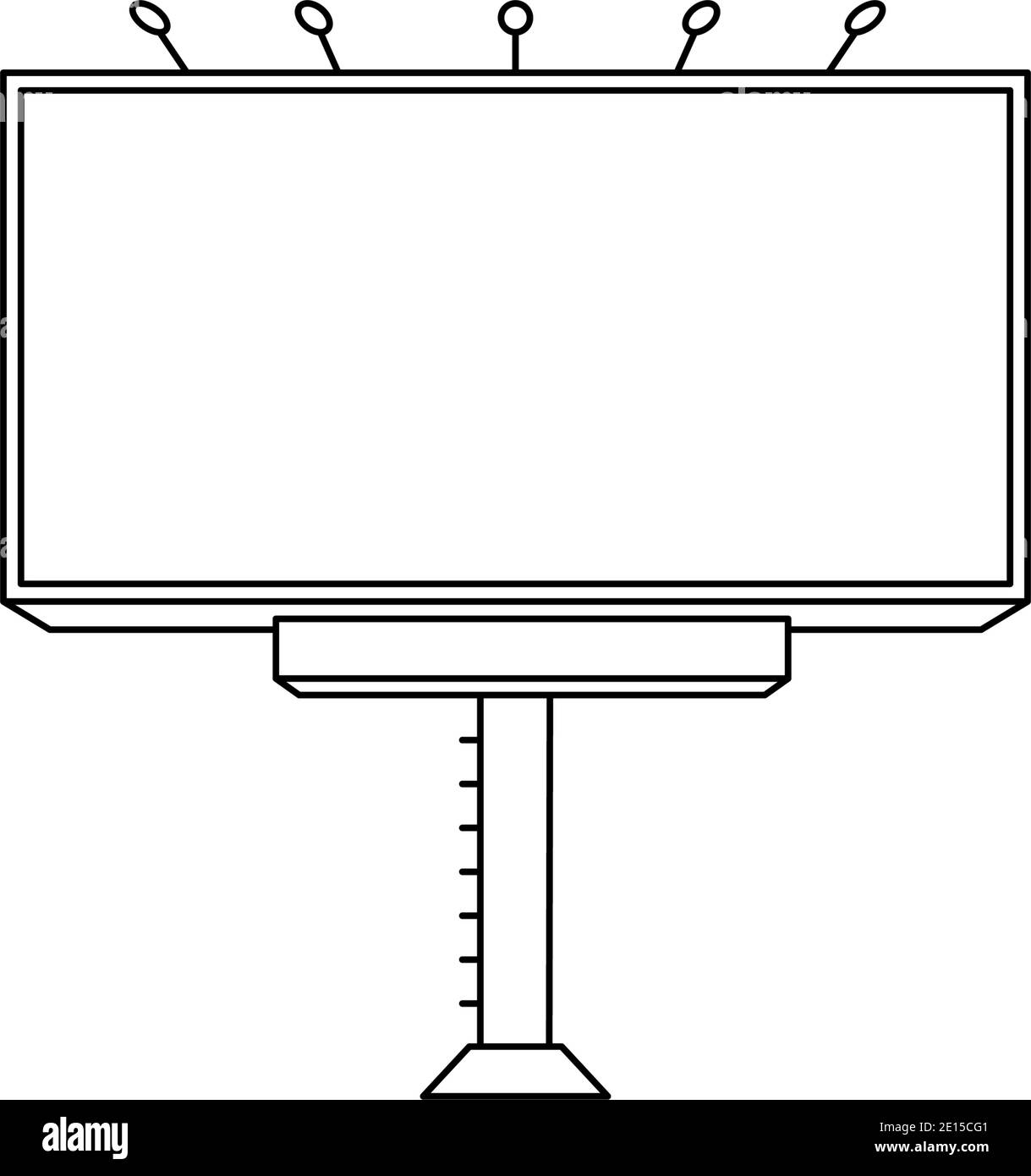 Blank billboard for advertising space vector Stock Vector Image & Art ...