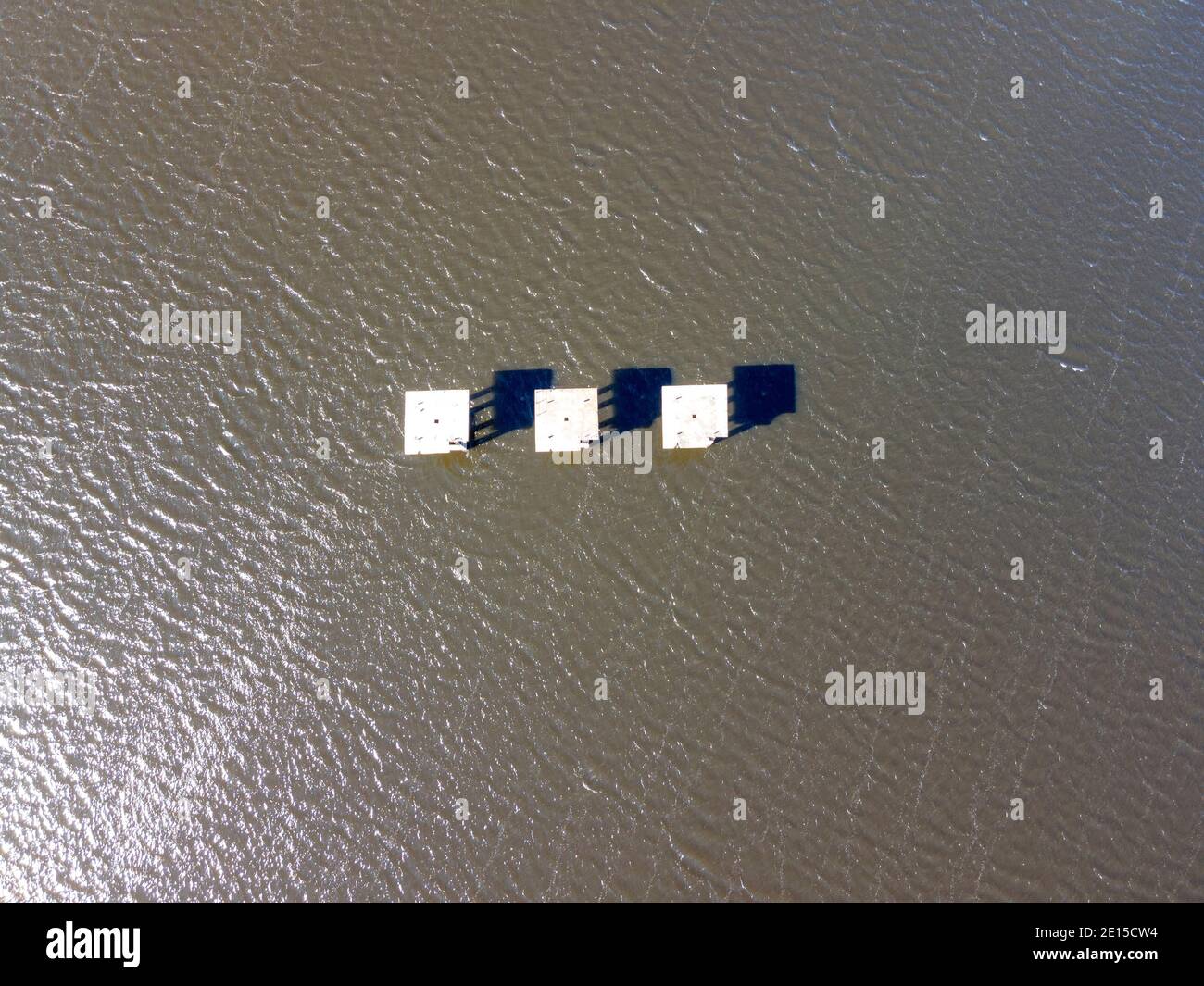 Aerial view of Bakardere Reservoir near town of Ihtiman, Bulgaria Stock ...