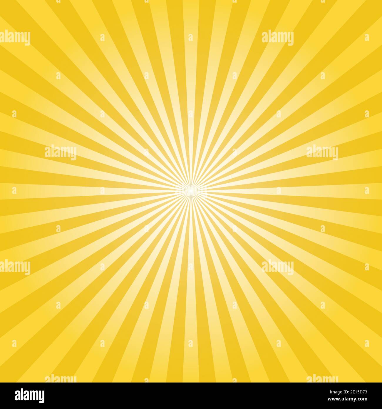 Abstract yellow sunburst backgound. Vector rays in radial arrangement ...