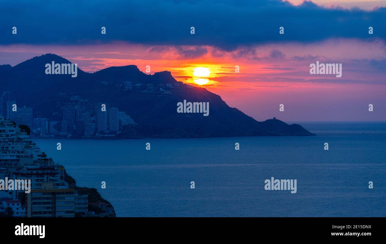 Benidorm silhouette hi-res stock photography and images - Alamy