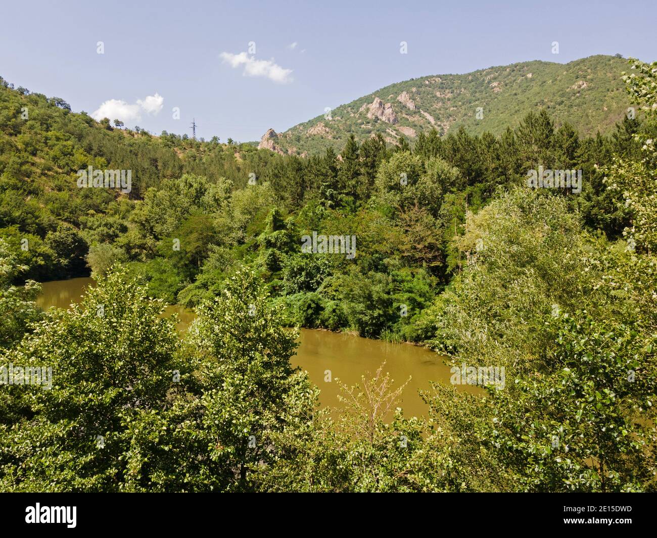 Amazing Aerial view of Kresna Gorge, Bulgaria Stock Photo - Alamy