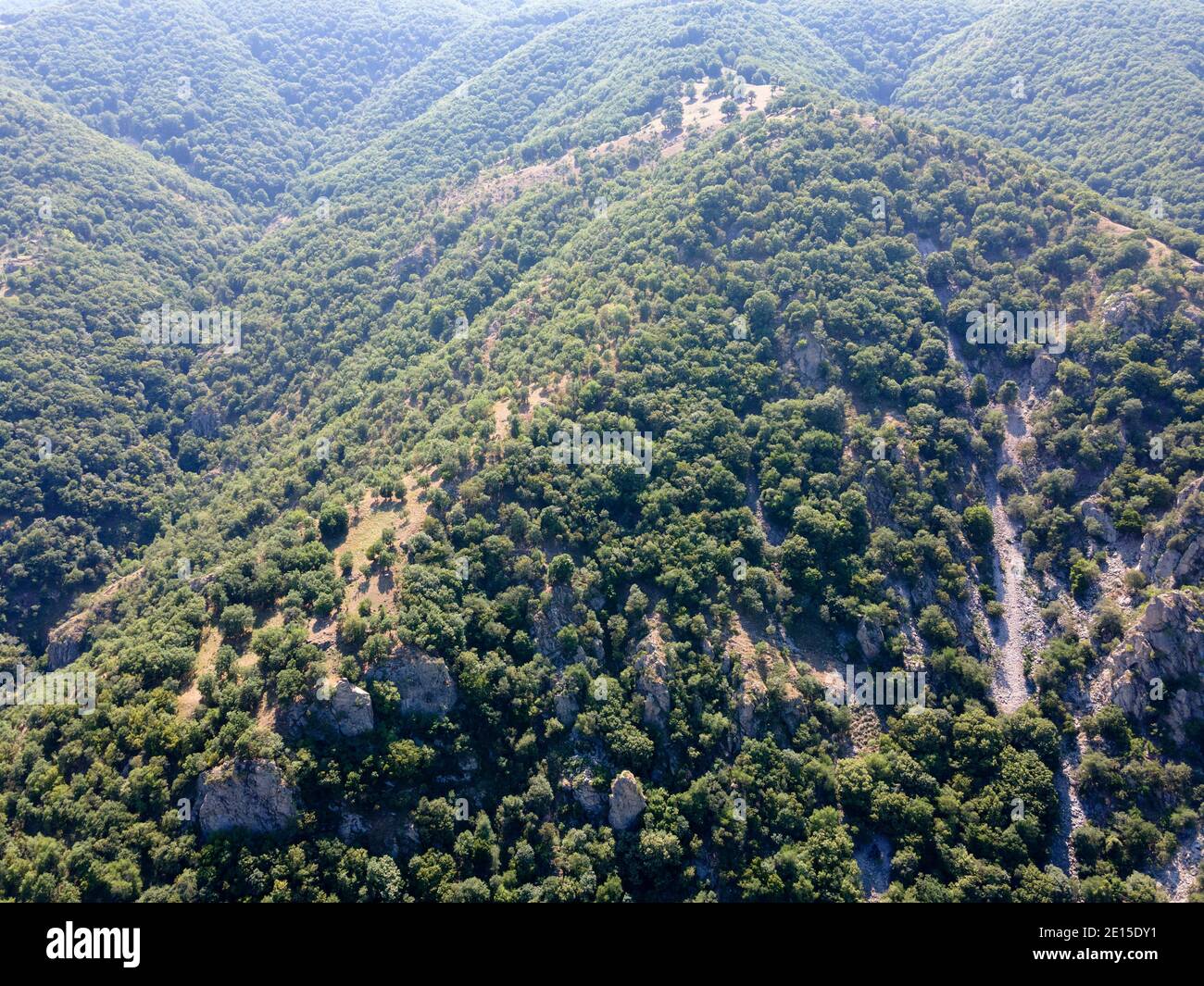 Amazing Aerial view of Kresna Gorge, Bulgaria Stock Photo - Alamy