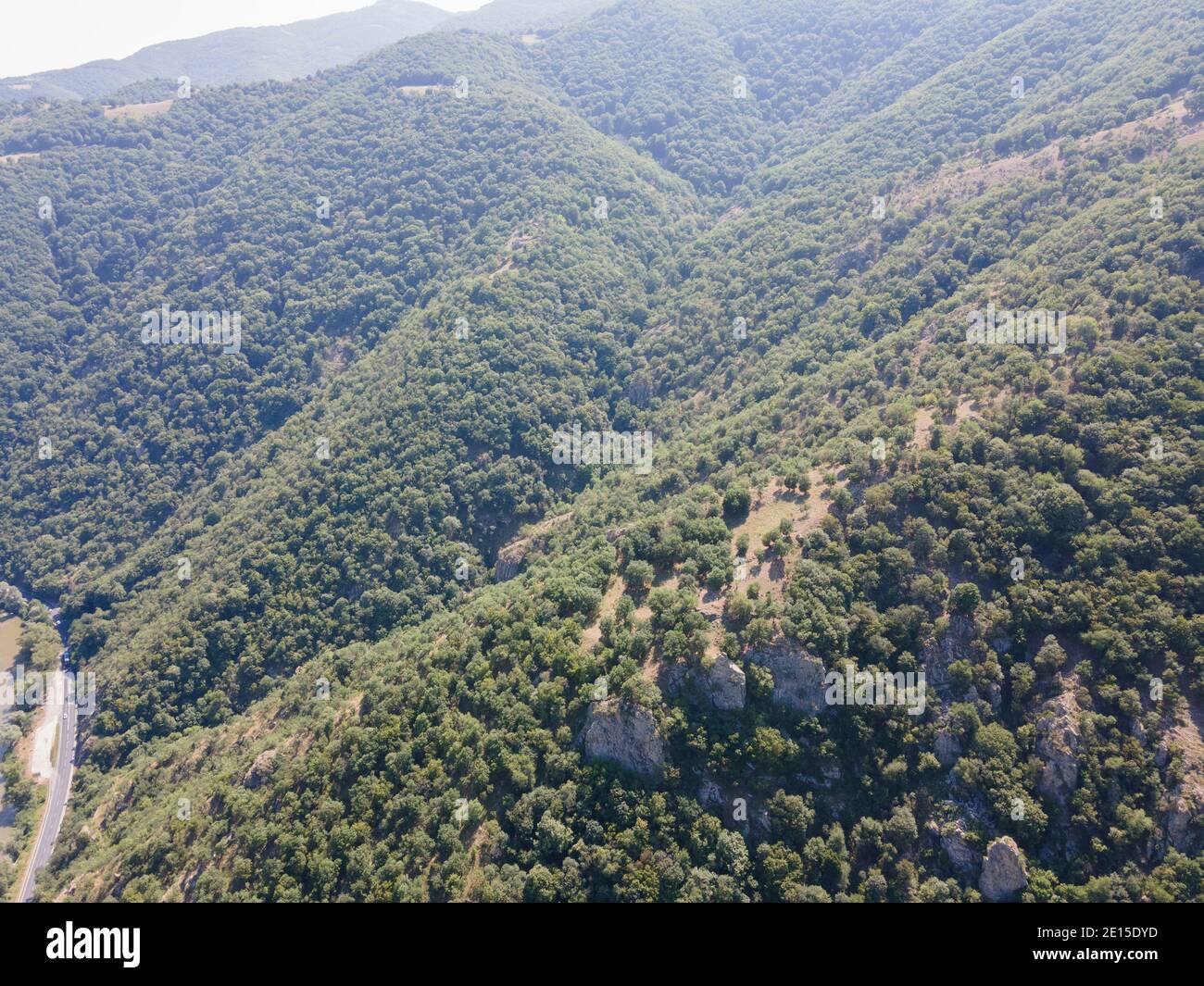 Amazing Aerial view of Kresna Gorge, Bulgaria Stock Photo - Alamy