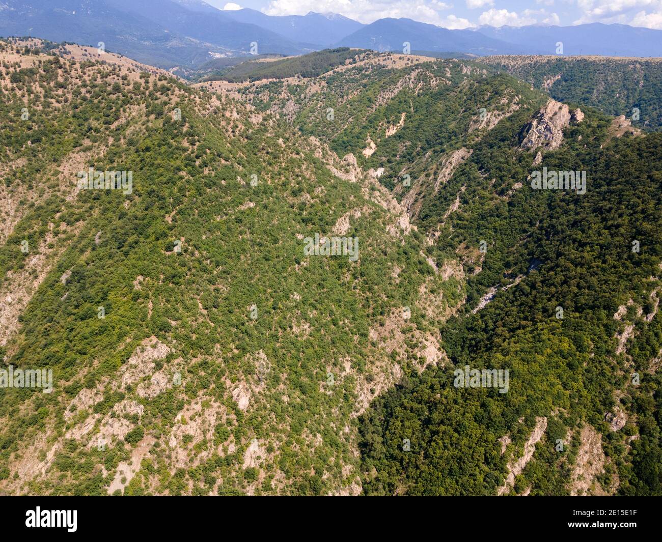 Amazing Aerial view of Kresna Gorge, Bulgaria Stock Photo - Alamy