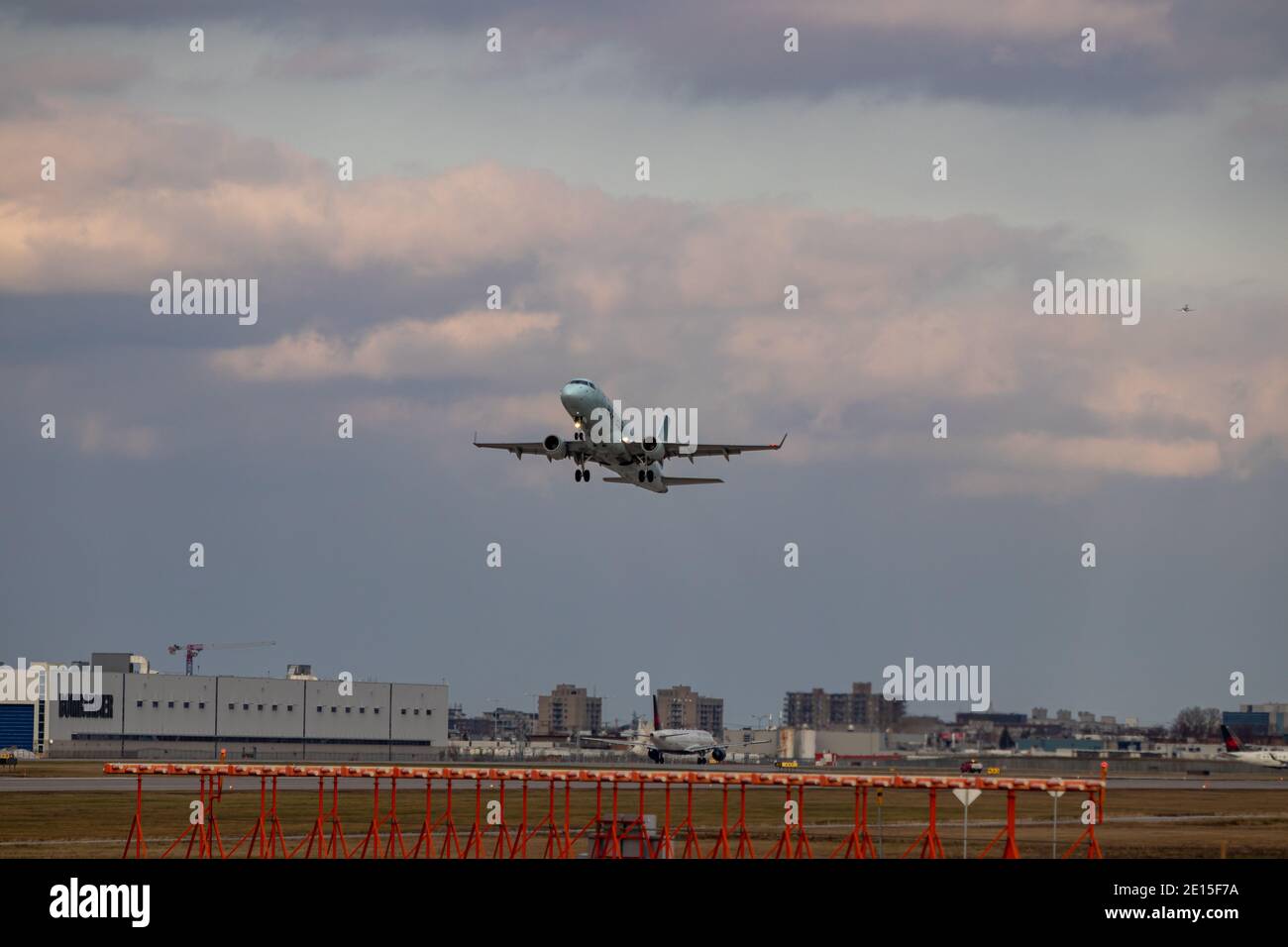 Montreal, Quebec/ Canada - 11/29/2020 : Air Canada's Embraer E175 with ...
