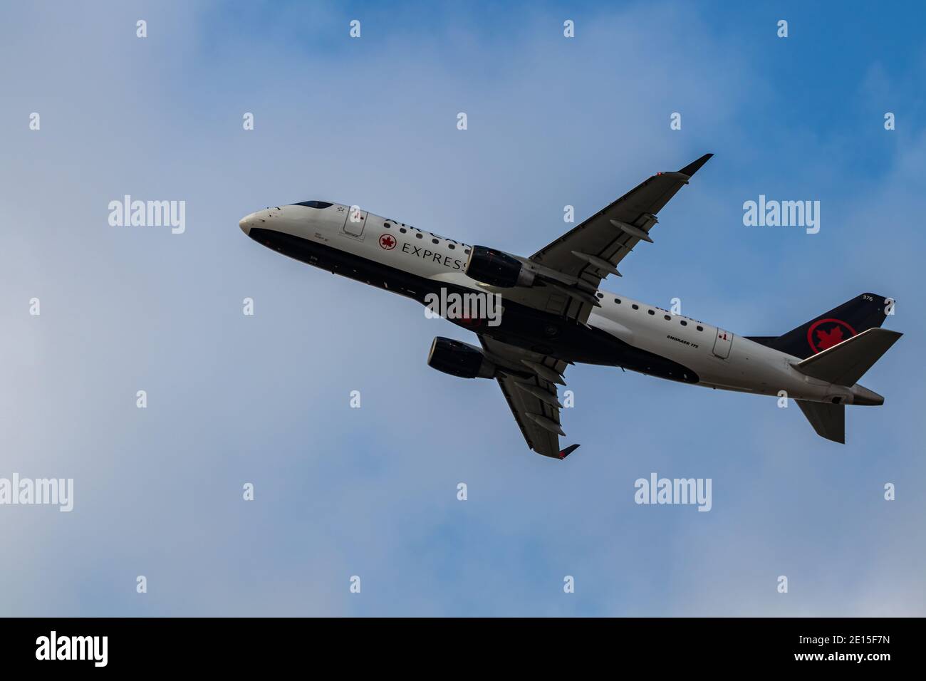 Montreal, Quebec/ Canada - 11/29/2020 : Air Canada's Embraer E175 with ...
