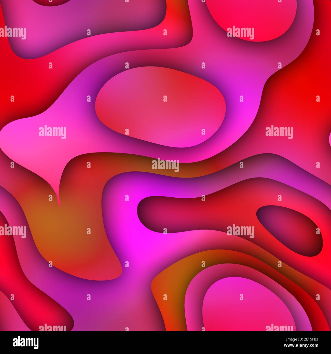Seamless floating curved cut out paper vivid color Stock Photo - Alamy