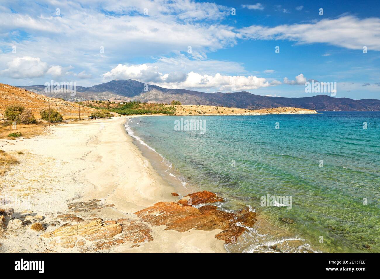 The beach Katsouli of Karystos in Evia, Greece Stock Photo - Alamy