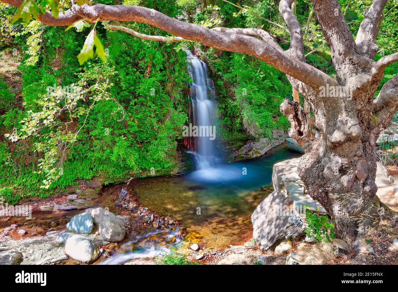 Greece waterfalls hi-res stock photography and images - Alamy
