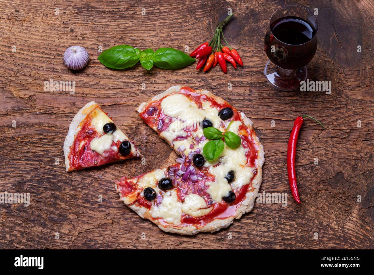 Pizza pie chart hi-res stock photography and images - Alamy