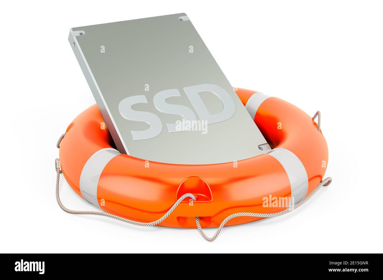 Repair and service of Solid state drive SSD, 3D rendering isolated on ...