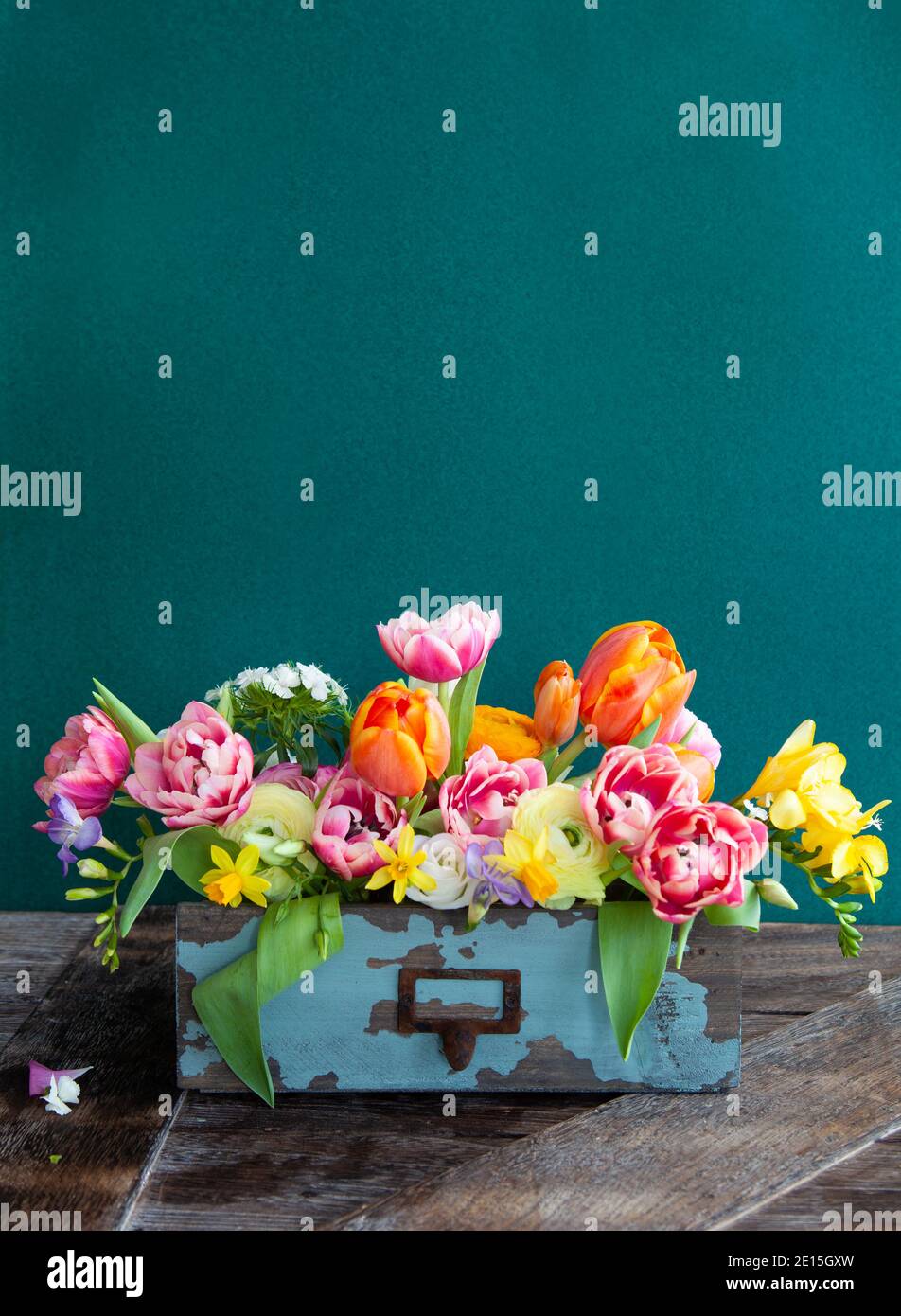 Colorful Spring Flowers Stock Photo - Alamy